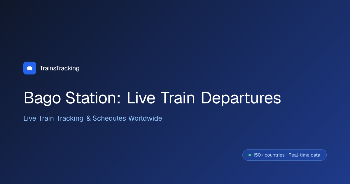 Bago Station Station: Trains, Departures and Timetable