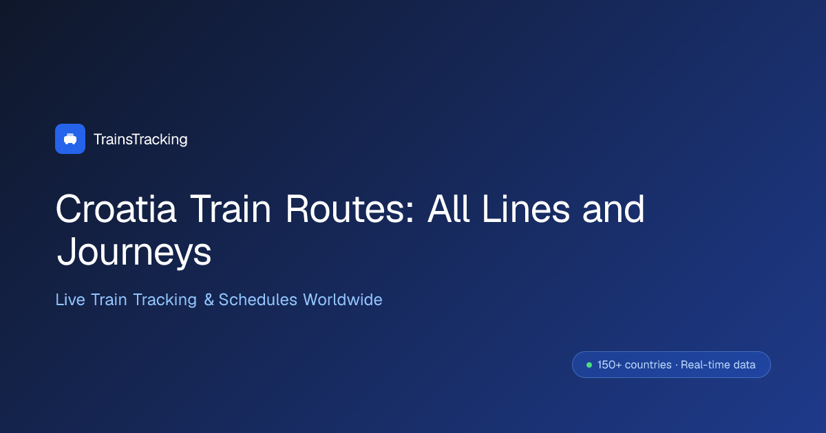 Croatia Train Routes: All Lines and Journeys