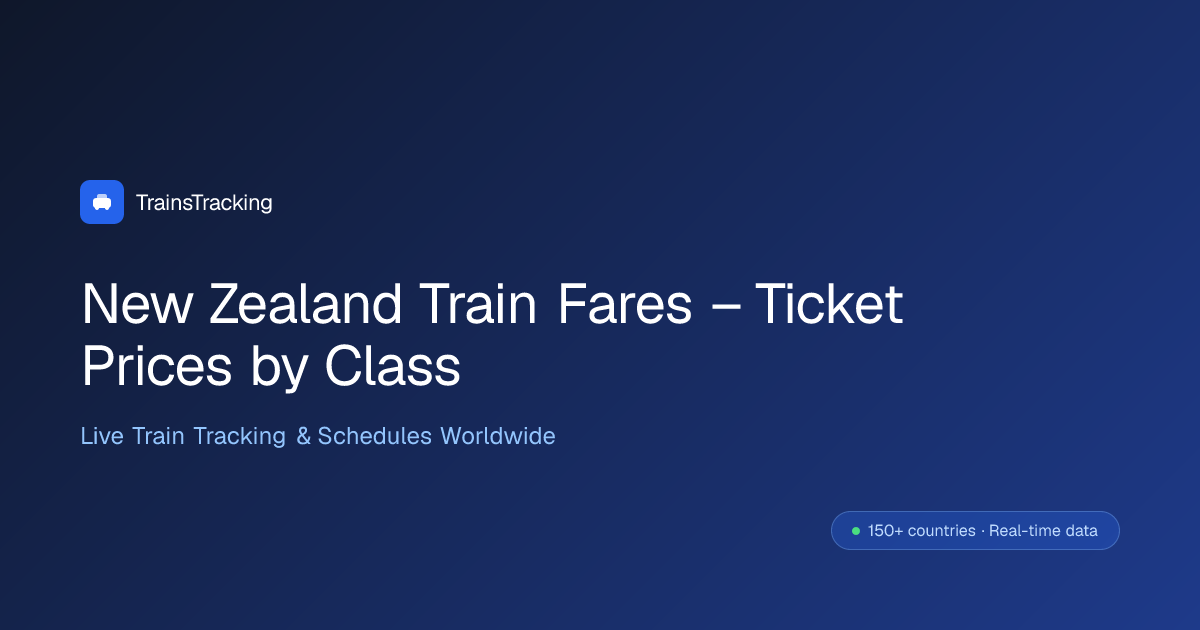 New Zealand Train Fares – Ticket Prices by Class